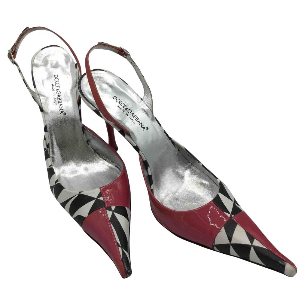 Dolce and Gabbana Leather Sandals in Multicolour at 1stDibs