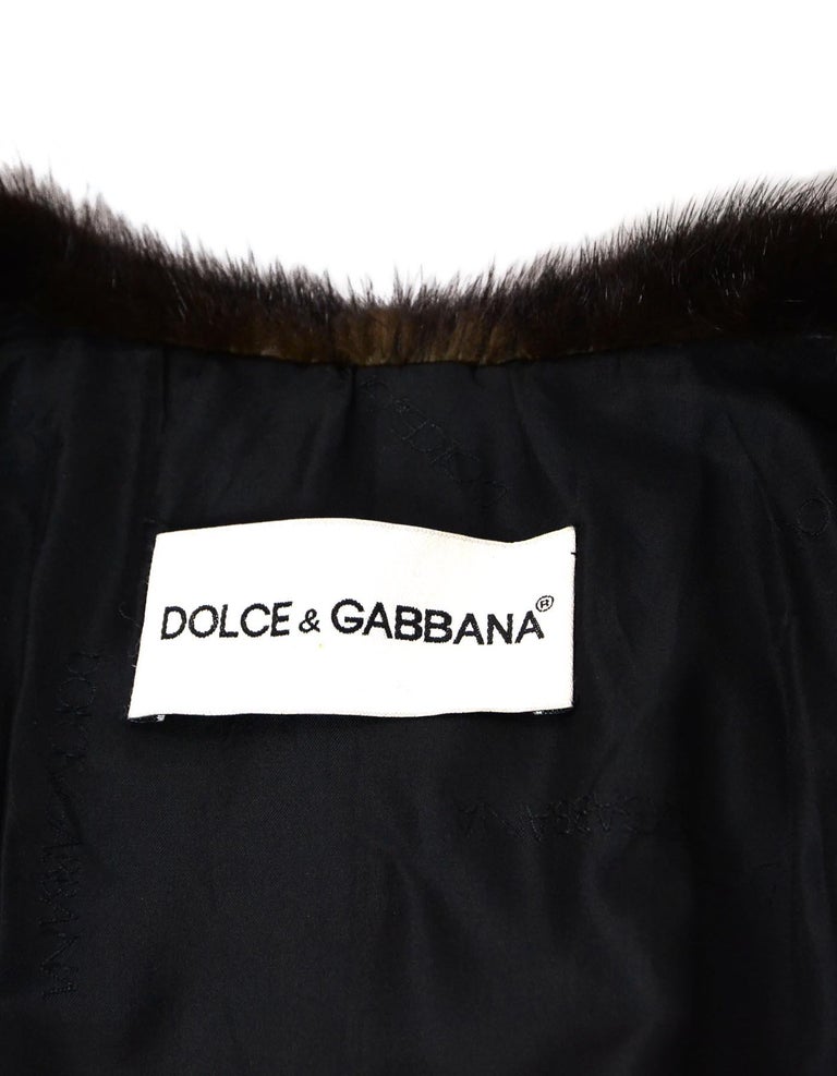 Dolce and Gabbana Leopard Print Fox Fur Coat Sz L For Sale at 1stDibs
