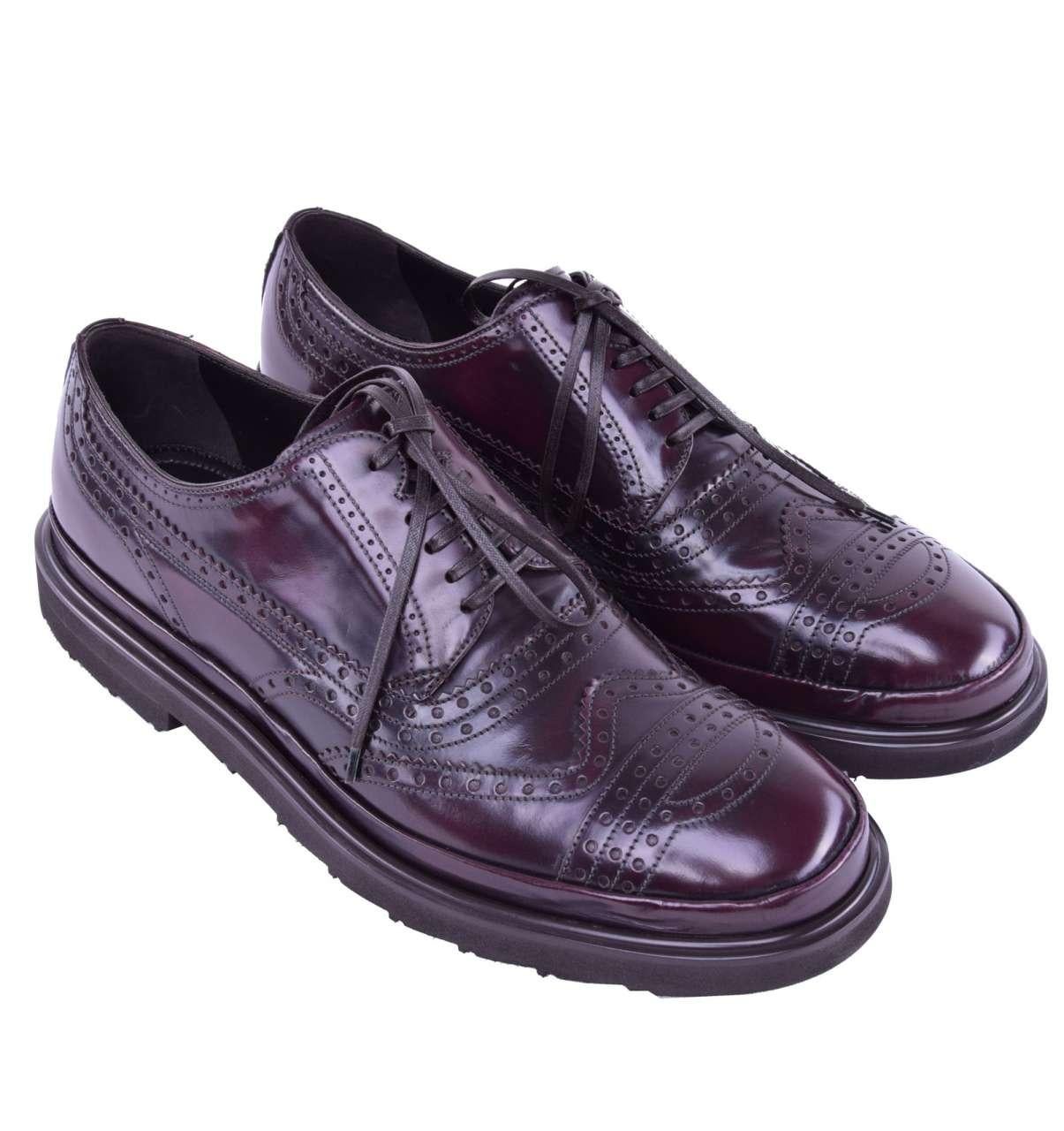 Dolce and Gabbana - Light Budapester Shoes Bordeaux EUR 40.5 For Sale ...