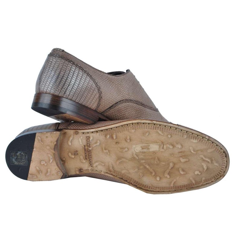 Dolce and Gabbana - Lizard Shoes Brown For Sale at 1stDibs