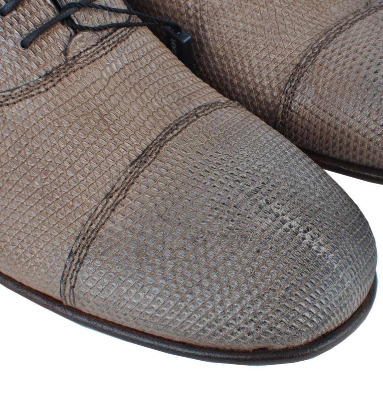 Dolce and Gabbana - Lizard Shoes Brown For Sale at 1stDibs