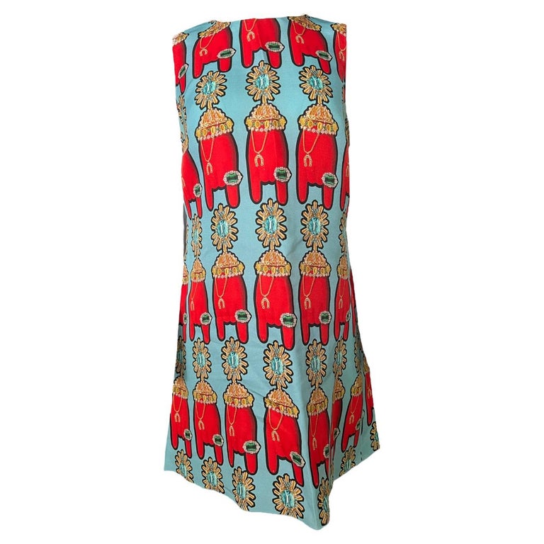 Dolce Gabbana Multi Colored Mini Dress For Sale at 1stDibs