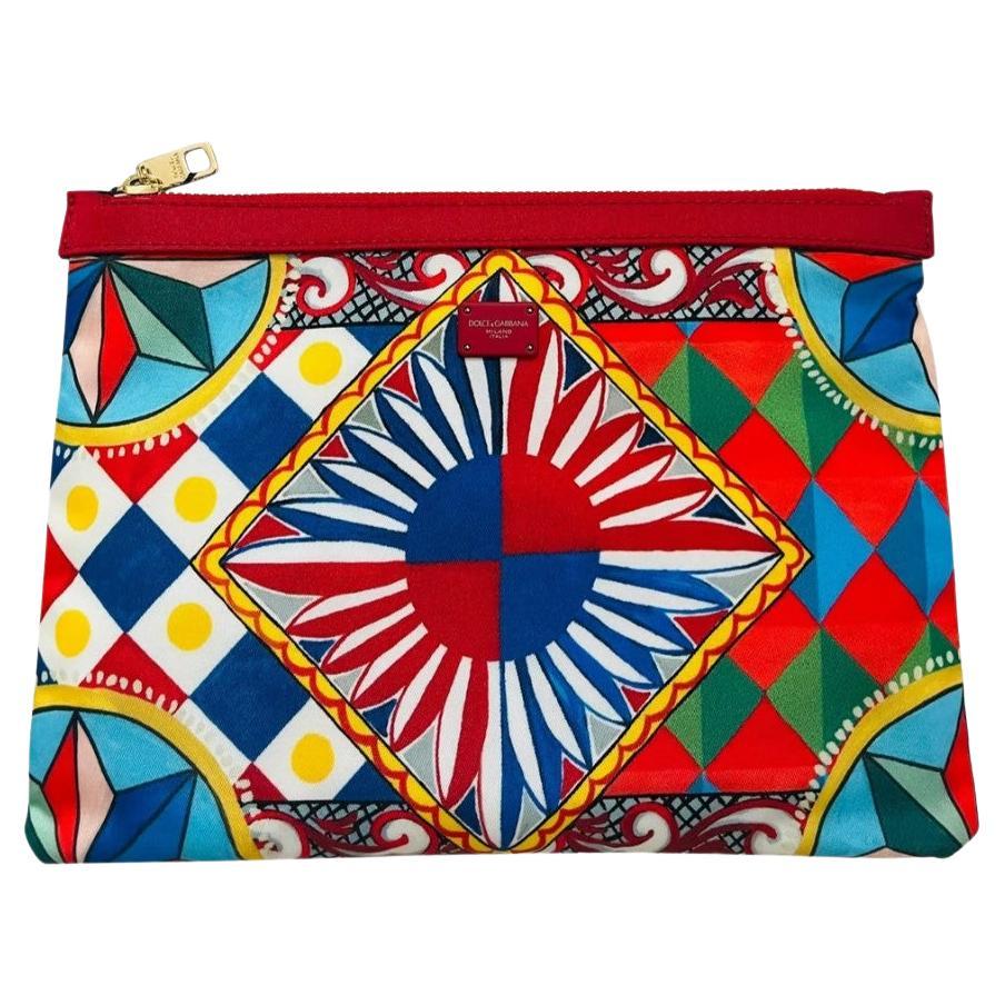 Dolce and Gabbana Multicolor Leather Queen Of Hearts Box Clutch at ...