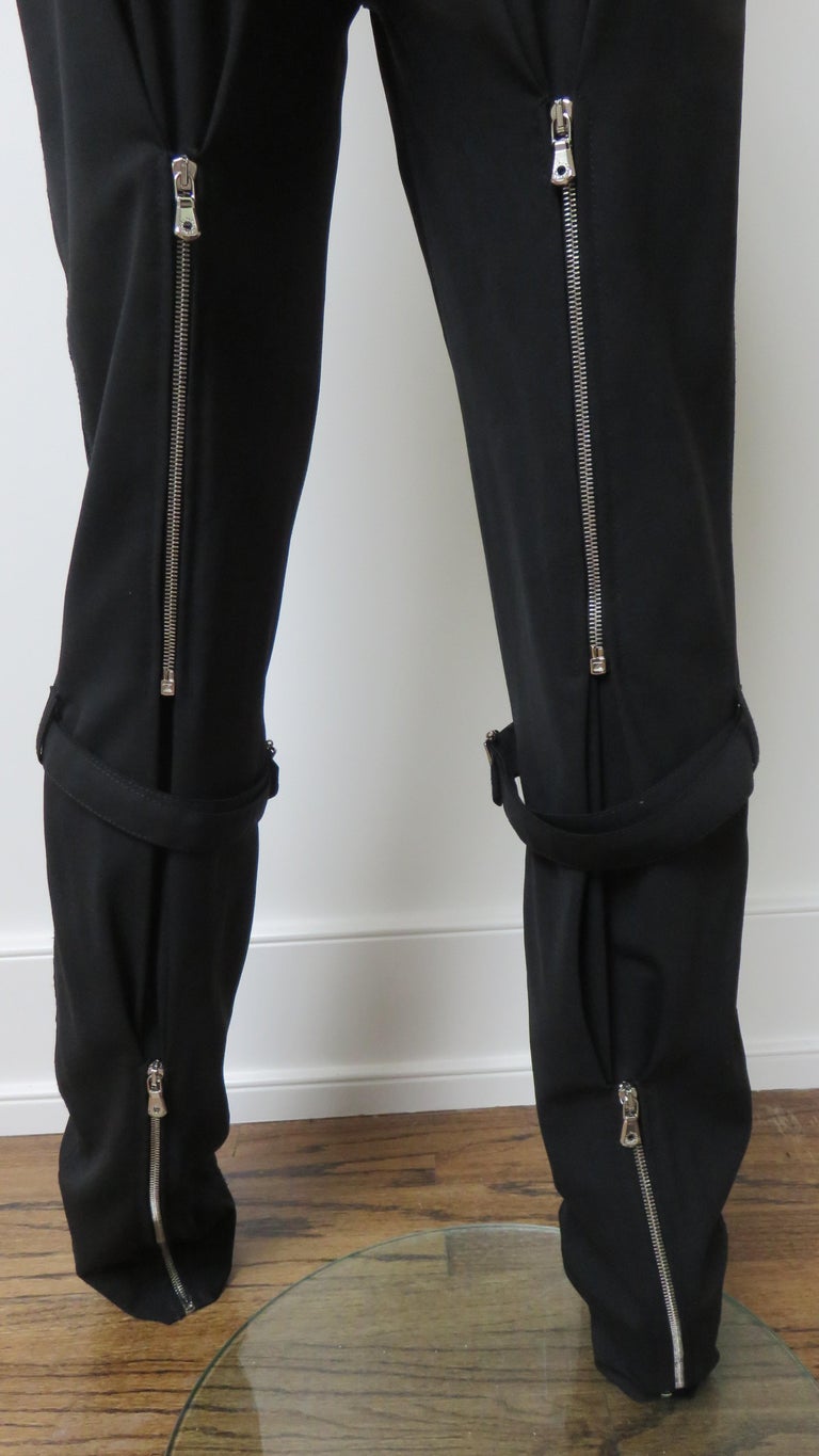 Dolce and Gabbana Pants with Straps and Zippers For Sale at 1stDibs