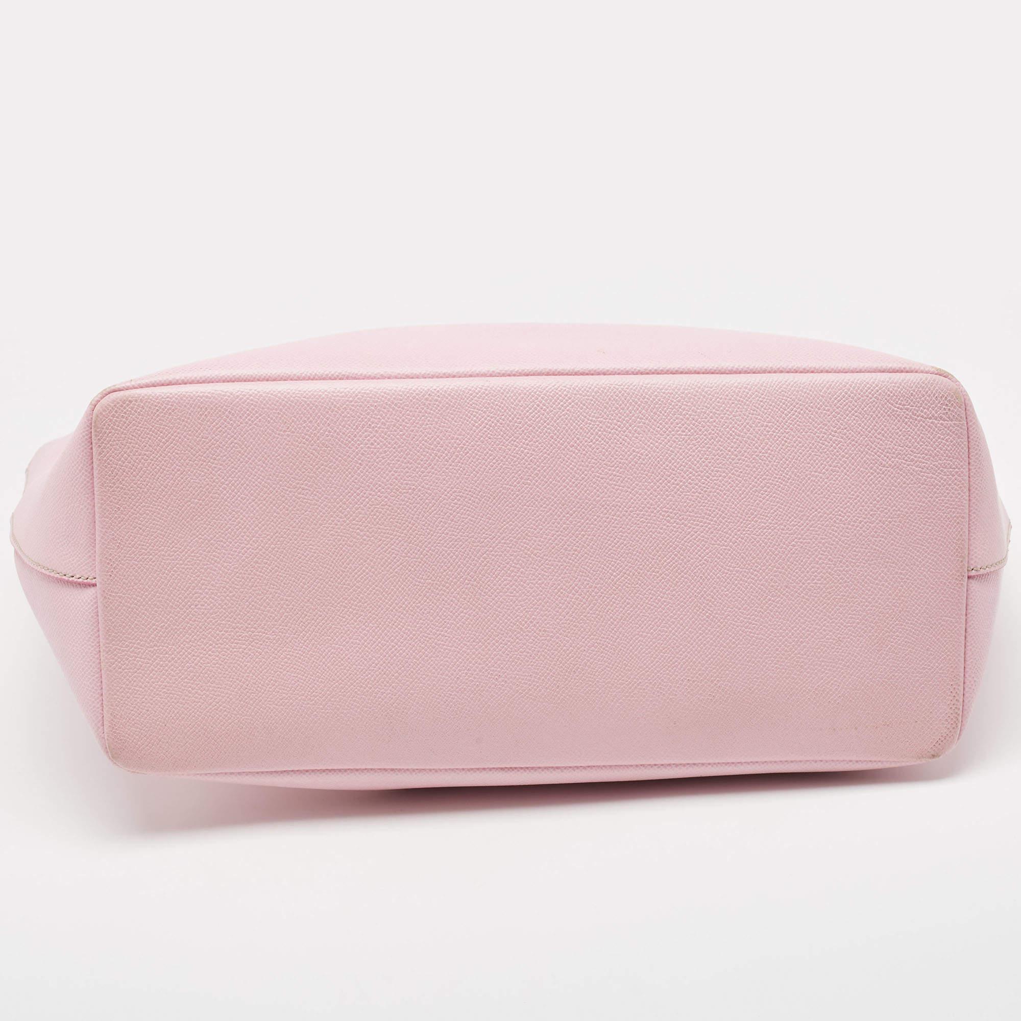 Dolce and Gabbana Pink Leather Miss Escape Tote For Sale at 1stDibs