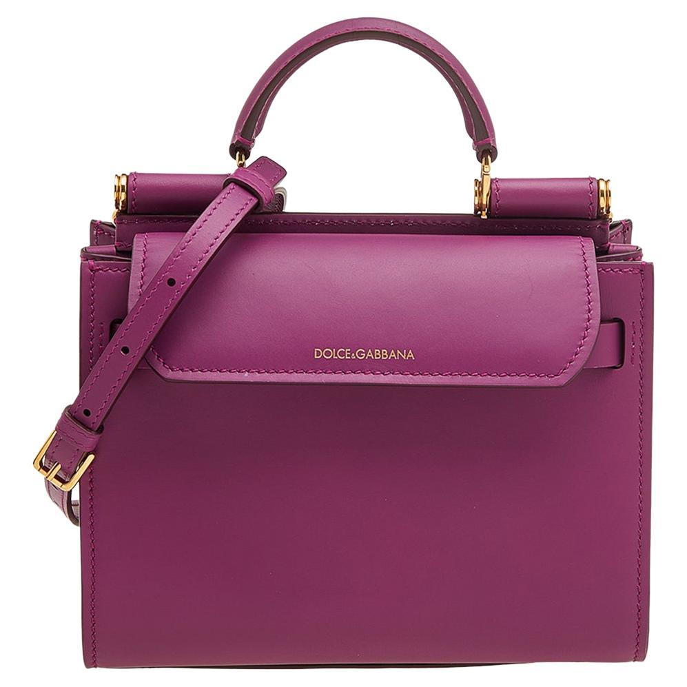 Dolce and Gabbana Copper Holographic Leather Miss Brooke Bag at 1stDibs