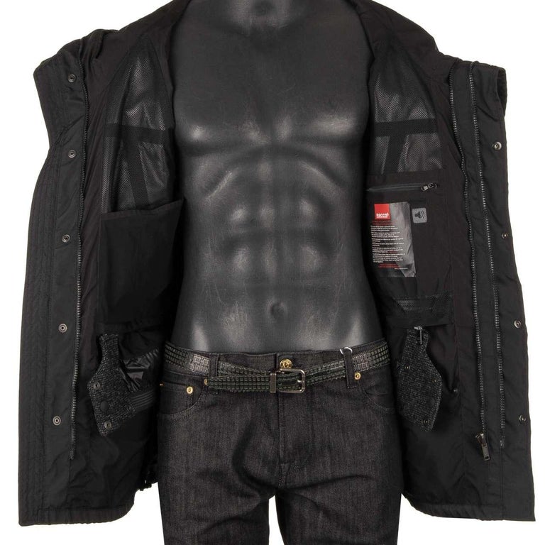 Dolce and Gabbana RECCO Ski Jacket with Pockets and Hand Warmer Black ...