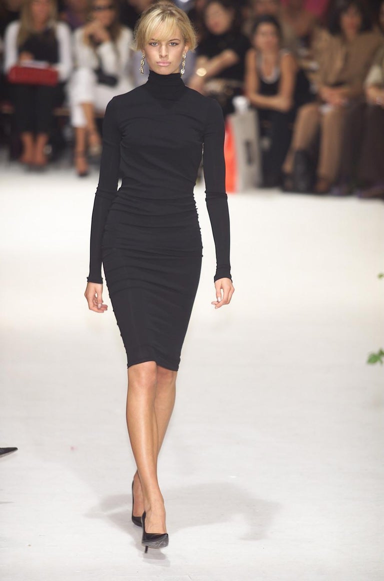 Dolce and Gabbana red low back figure hugging dress, ss 2001 at 1stDibs ...