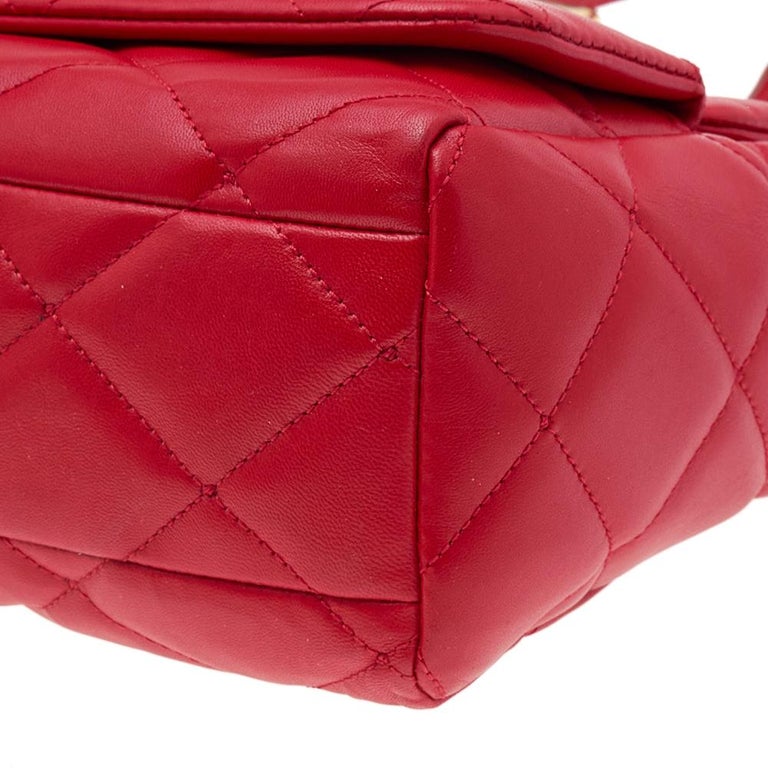 Dolce and Gabbana Red Quilted Leather Shoulder Bag at 1stDibs