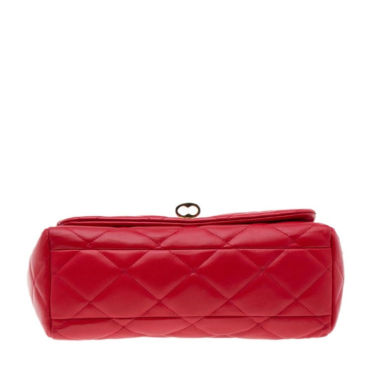 Dolce and Gabbana Red Quilted Leather Shoulder Bag at 1stDibs