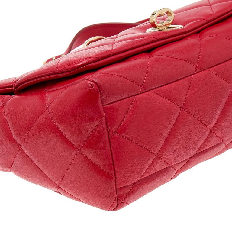 Dolce and Gabbana Red Quilted Leather Shoulder Bag at 1stDibs