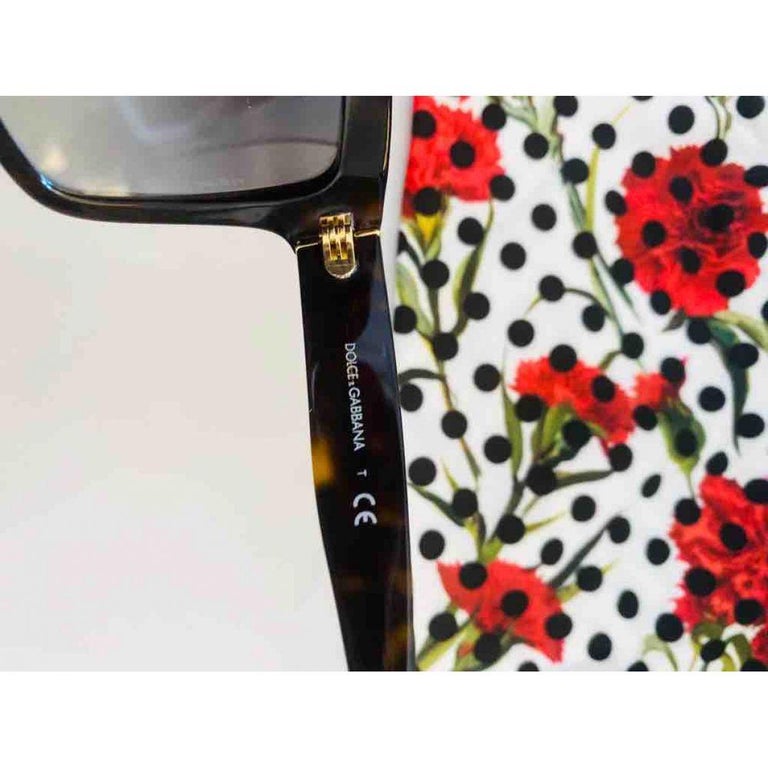 Dolce and Gabbana Red Rose Gradient Lenses Plastic Sunglasses in ...