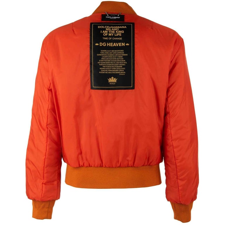 Dolce and Gabbana Reversible Oversize Bomber Jacket DG Heaven with Logo ...