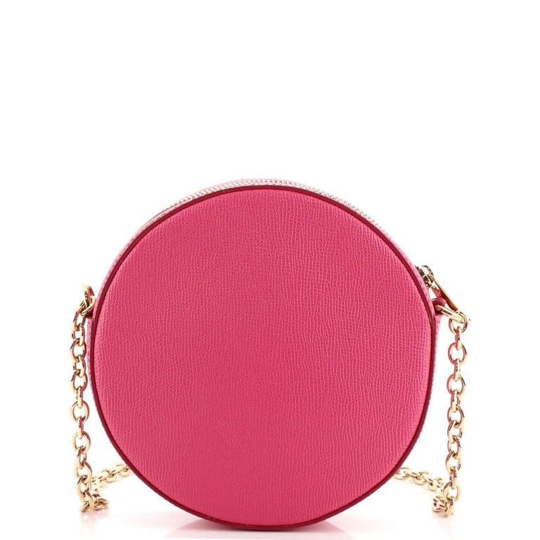 Dolce and Gabbana Round Crossbody Bag Leather For Sale at 1stDibs