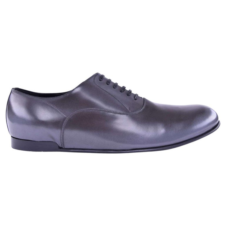 Dolce and Gabbana - RUNWAY Patent Leather Shoes Grey EUR 42 For Sale at ...
