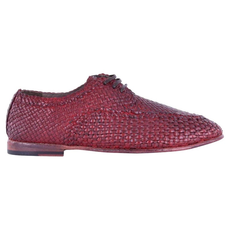 Dolce and Gabbana - RUNWAY Woven Shoes AMALFI Red For Sale at 1stDibs