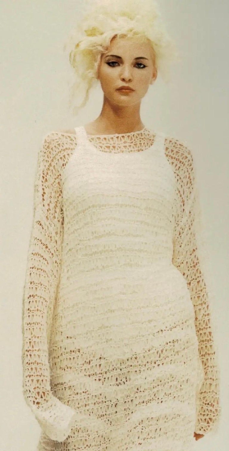 Dolce and Gabbana S/S 1994 "La Mediterranea" distressed knitted dress ...