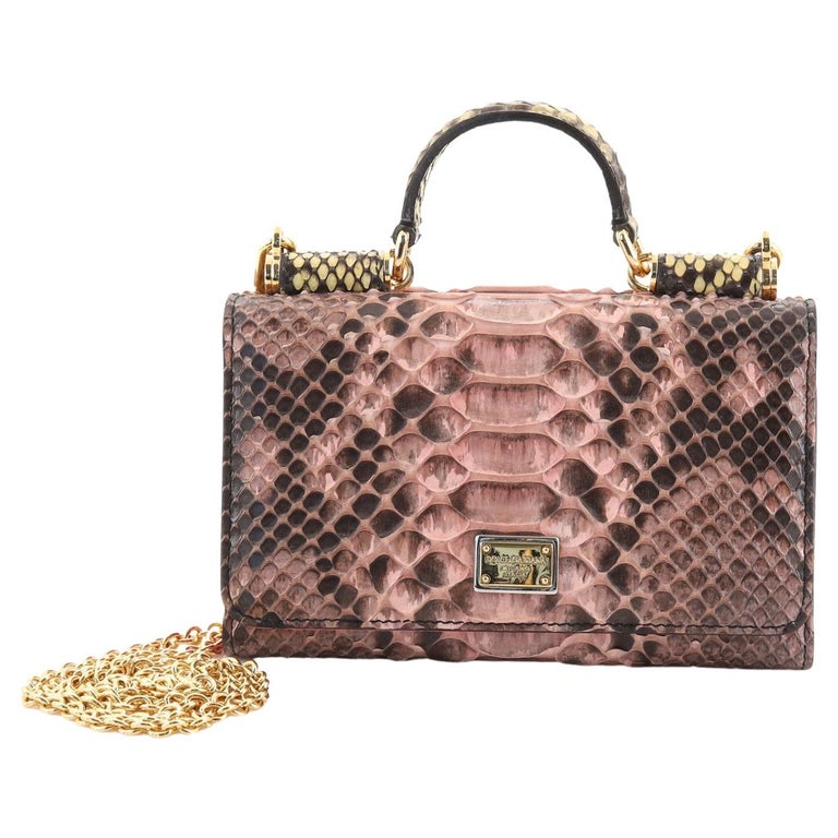 Dolce and Gabbana Sicily Wallet on Chain Python Mini at 1stDibs