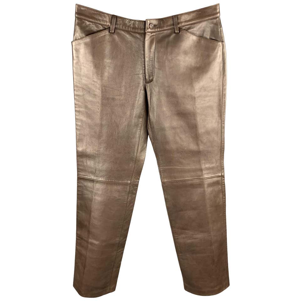 Dolce Leather Pants 7 For Sale On 1stdibs