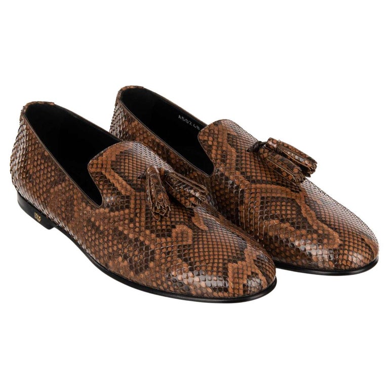 Dolce and Gabbana - Snake Tassel Shoes Loafer YOUNG POPE Brown EUR 39 ...