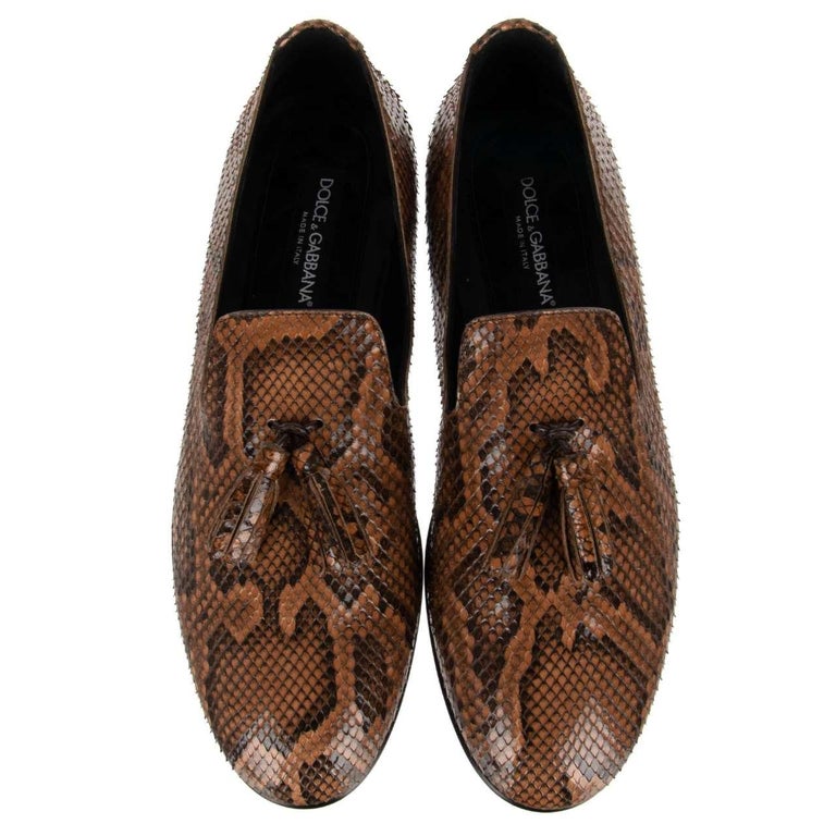 Dolce and Gabbana - Snake Tassel Shoes Loafer YOUNG POPE Brown EUR 40 ...