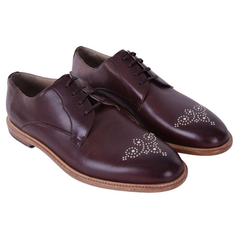 Dolce and Gabbana - Studded Derby Shoes MARSALA Brown EUR 45 For Sale ...