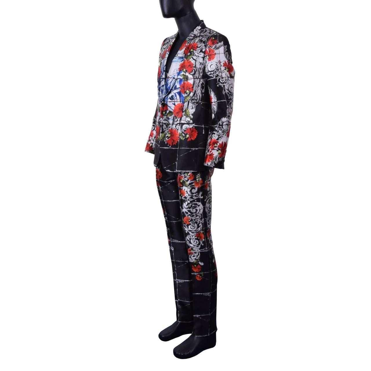 Dolce and Gabbana - Torero Traje de Seda Clavel Negro Blanco 46 en ...
