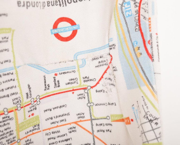 Dolce and Gabbana 'Underground Map' Printed Pattern Denim Jeans For ...