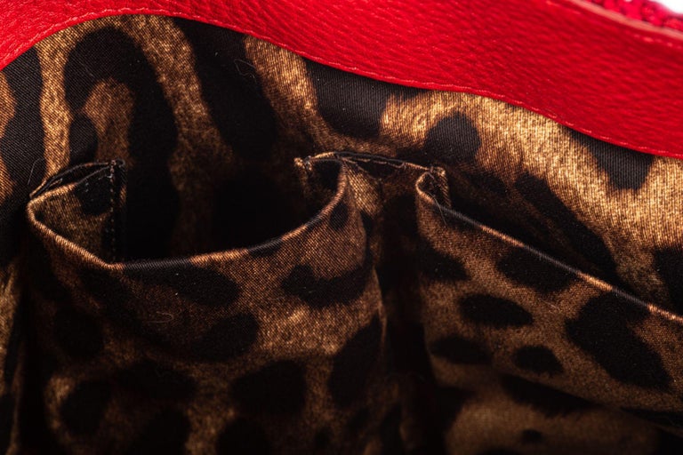 Dolce New Large Red Macrame’ Bag For Sale at 1stDibs