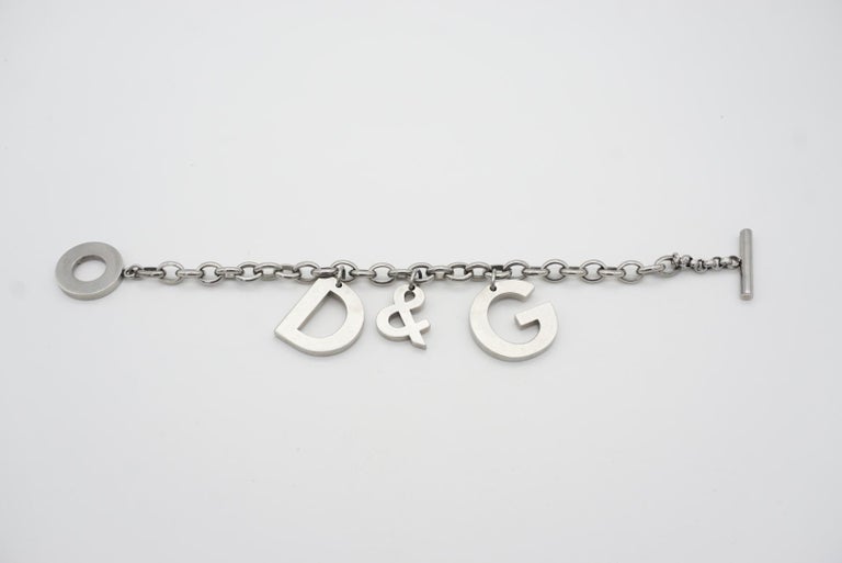 Dolce&Gabbana Vintage Unisex Logo D&G Charm Pendant Statement Monogram ...