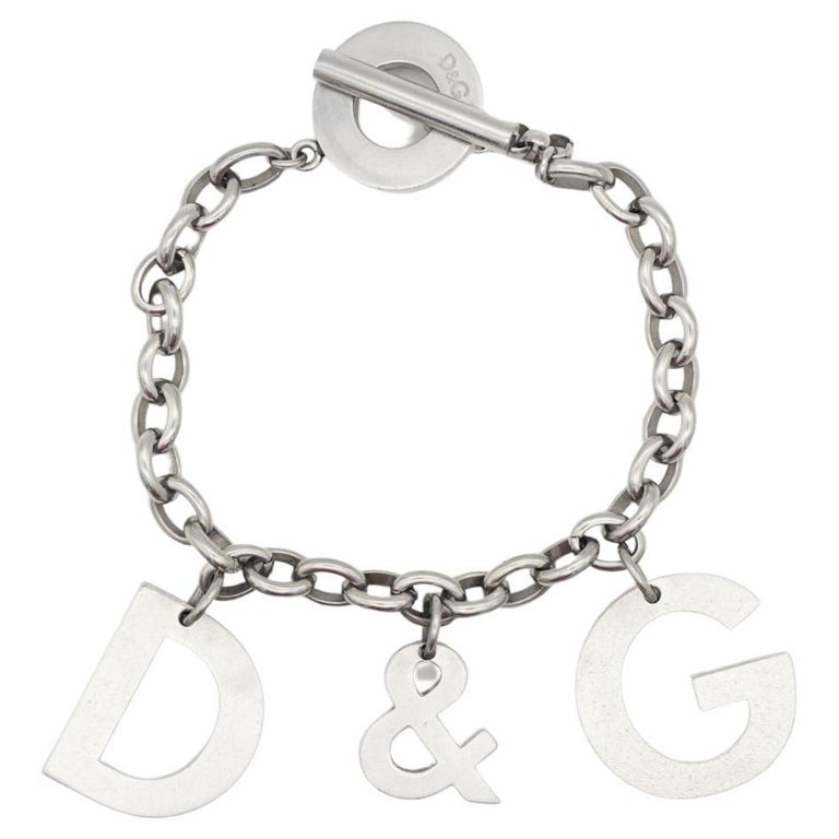 Dolce&Gabbana Vintage Unisex Logo D&G Charm Pendant Statement Monogram ...