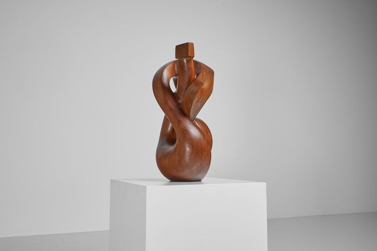 Dolf Breetvelt Sculpture in Solid Elm Netherlands, 1963 For Sale at 1stDibs