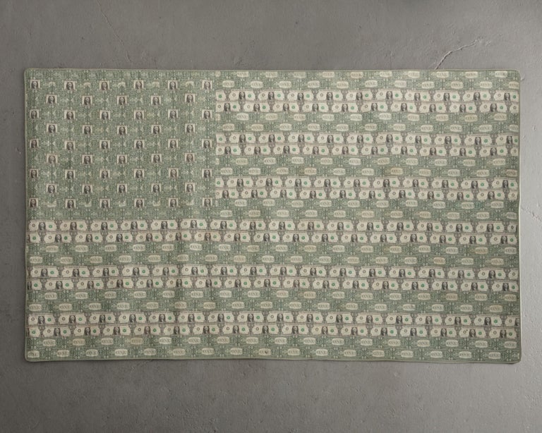 Dollar Bill Rug in Pieced and Stiched Dollar Bills by Johnny Swing ...