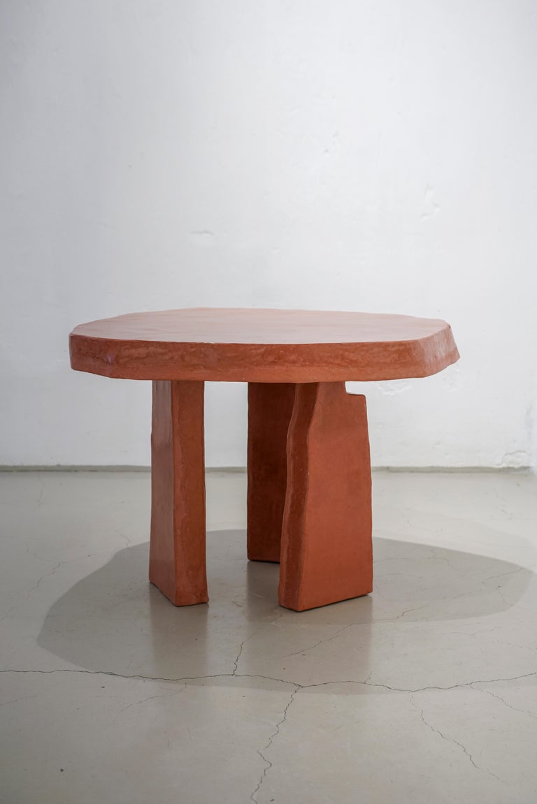 Dolmen Contemporary Table in Lime Plaster and Aerated Concrete For Sale ...
