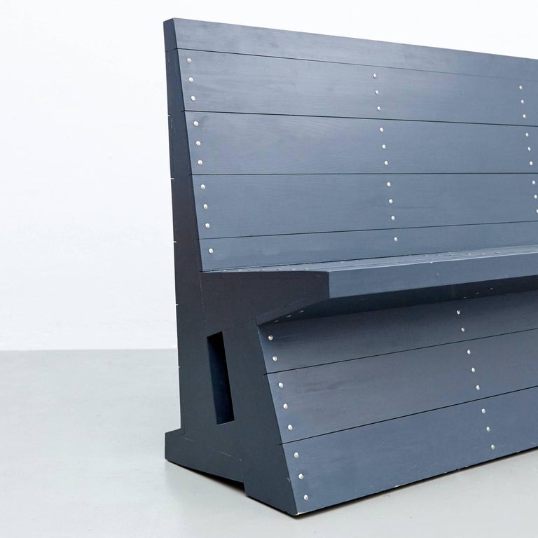 Dom Hans van der Laan Mid-Century Modern Lacquered Blue Rationalist ...