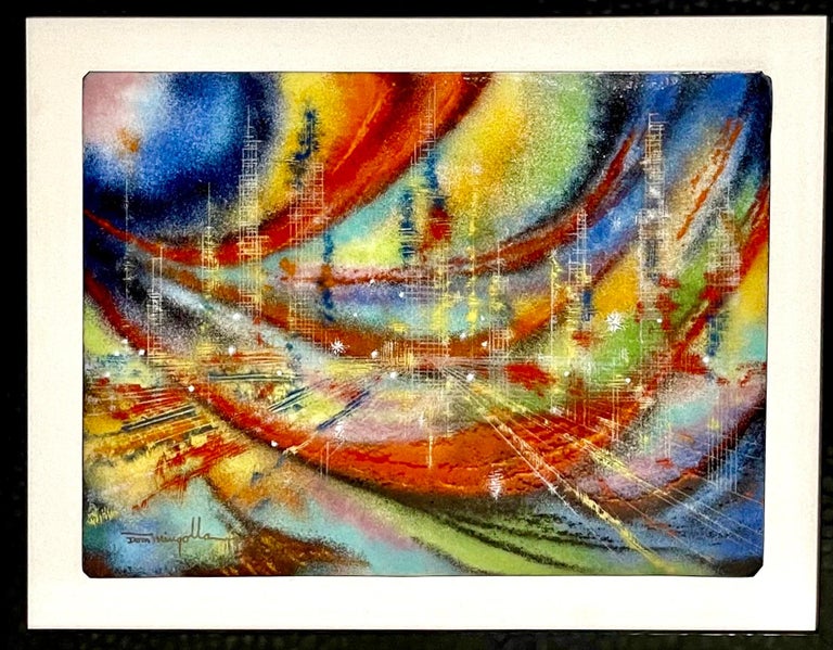 Dom Mingolla - Abstract Expressionist Enamel on Metal Colour Field ...