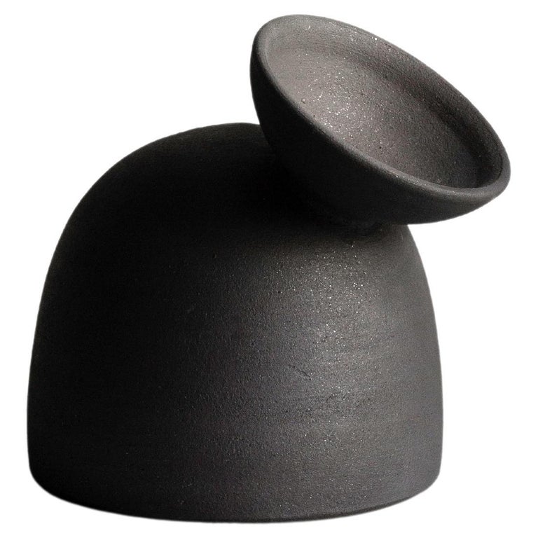 Dome Charred Vase in "Barro Preto" Handcrafted in Portugal by Origin ...
