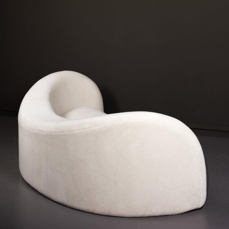 Domeau and Pérès Cashmere Moon Sofa by Raphael Navot For Sale at 1stDibs