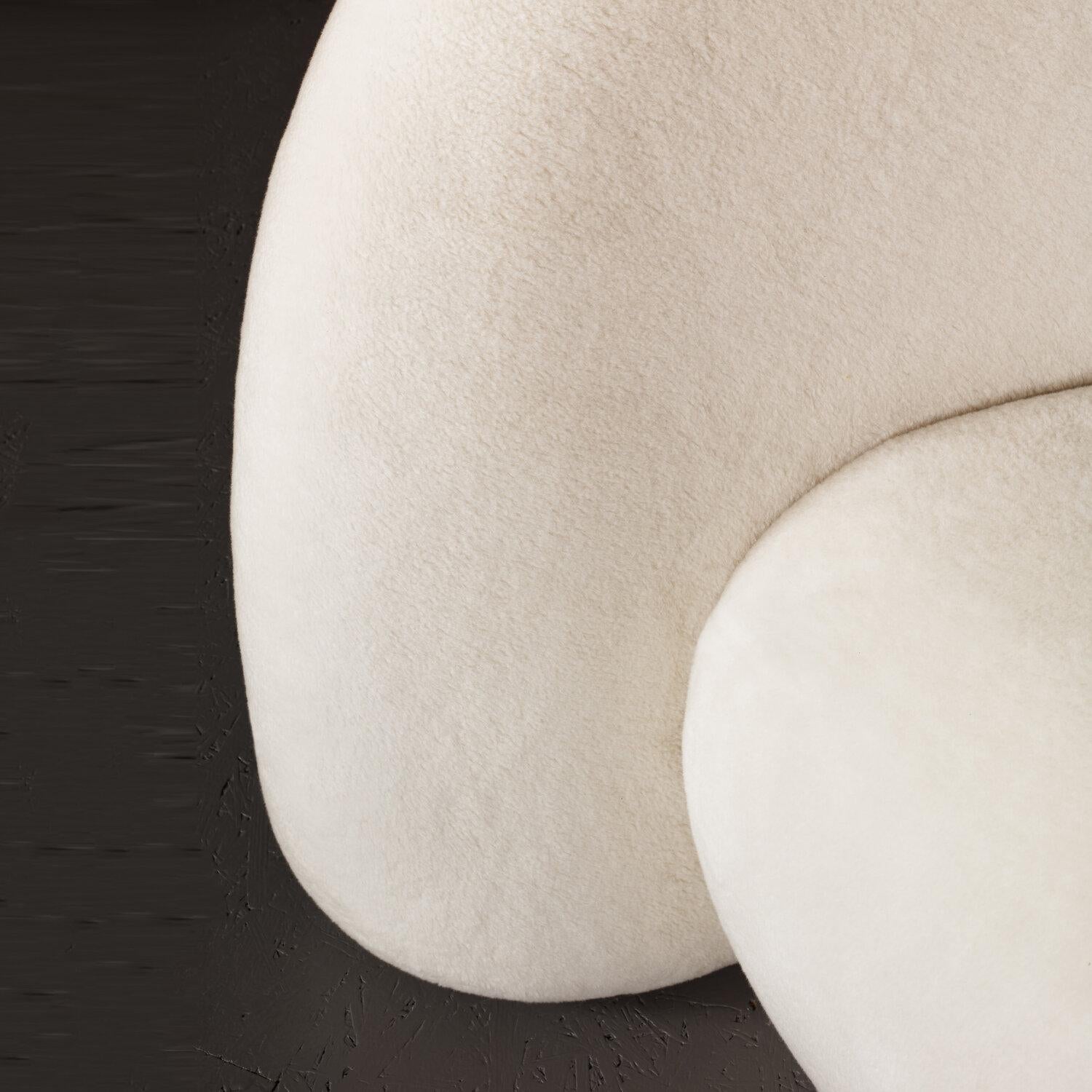 Domeau and Pérès Cashmere Moon Sofa by Raphael Navot For Sale at ...