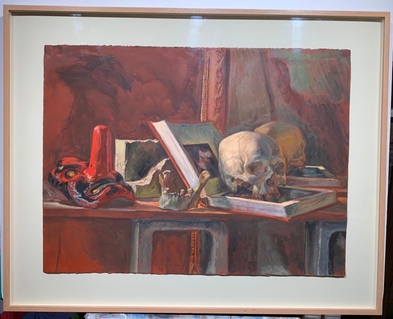 Domenic Cretara - Skull and Mask at 1stDibs