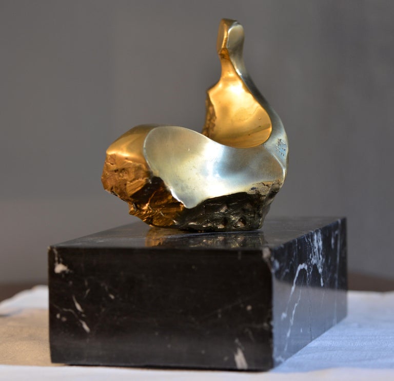 Domenico Calabrone, "Miniature" Sculpture in Bronze on Marble, Brazil ...