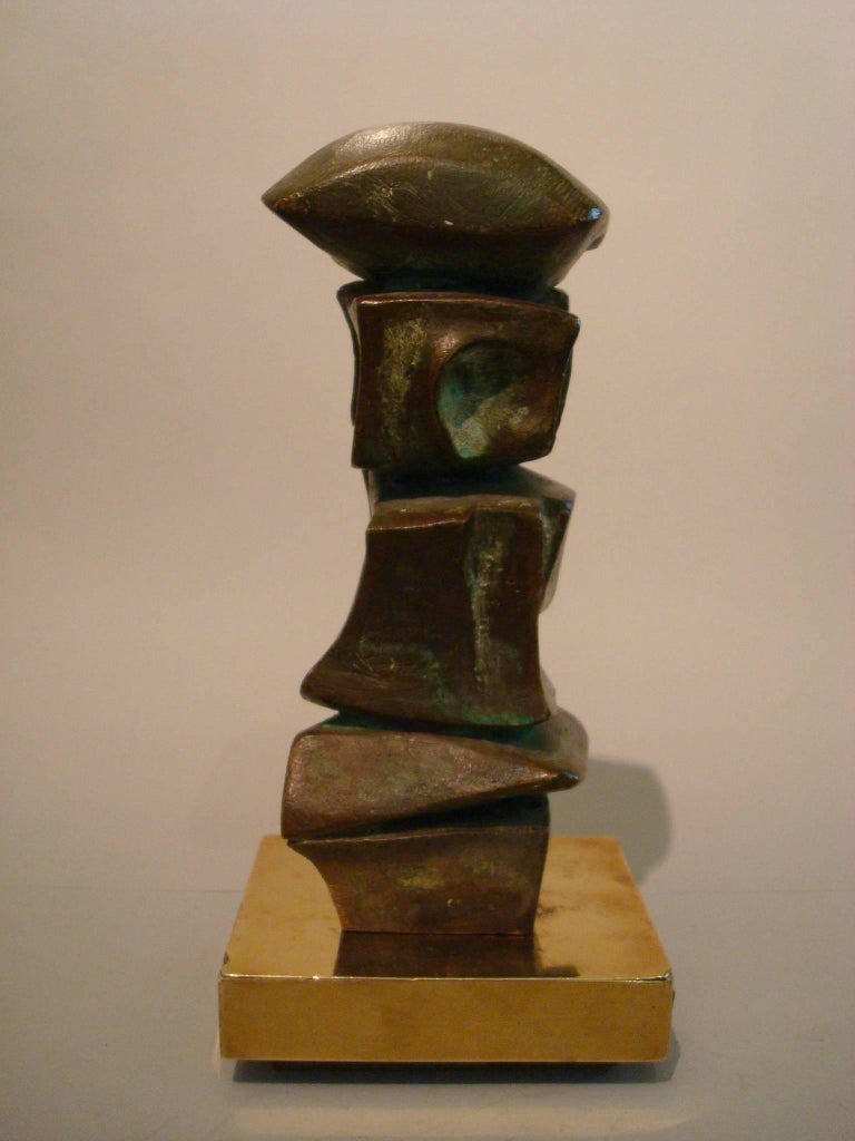 Mid Century Domenico Calabrone Signed Bronze Sculpture Italy Brazil ...