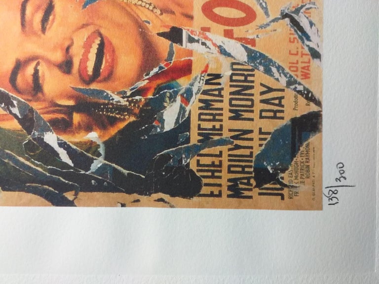 DOMENICO "Mimmo" ROTELLA Cinemascope Marilyn 2 For Sale at 1stDibs