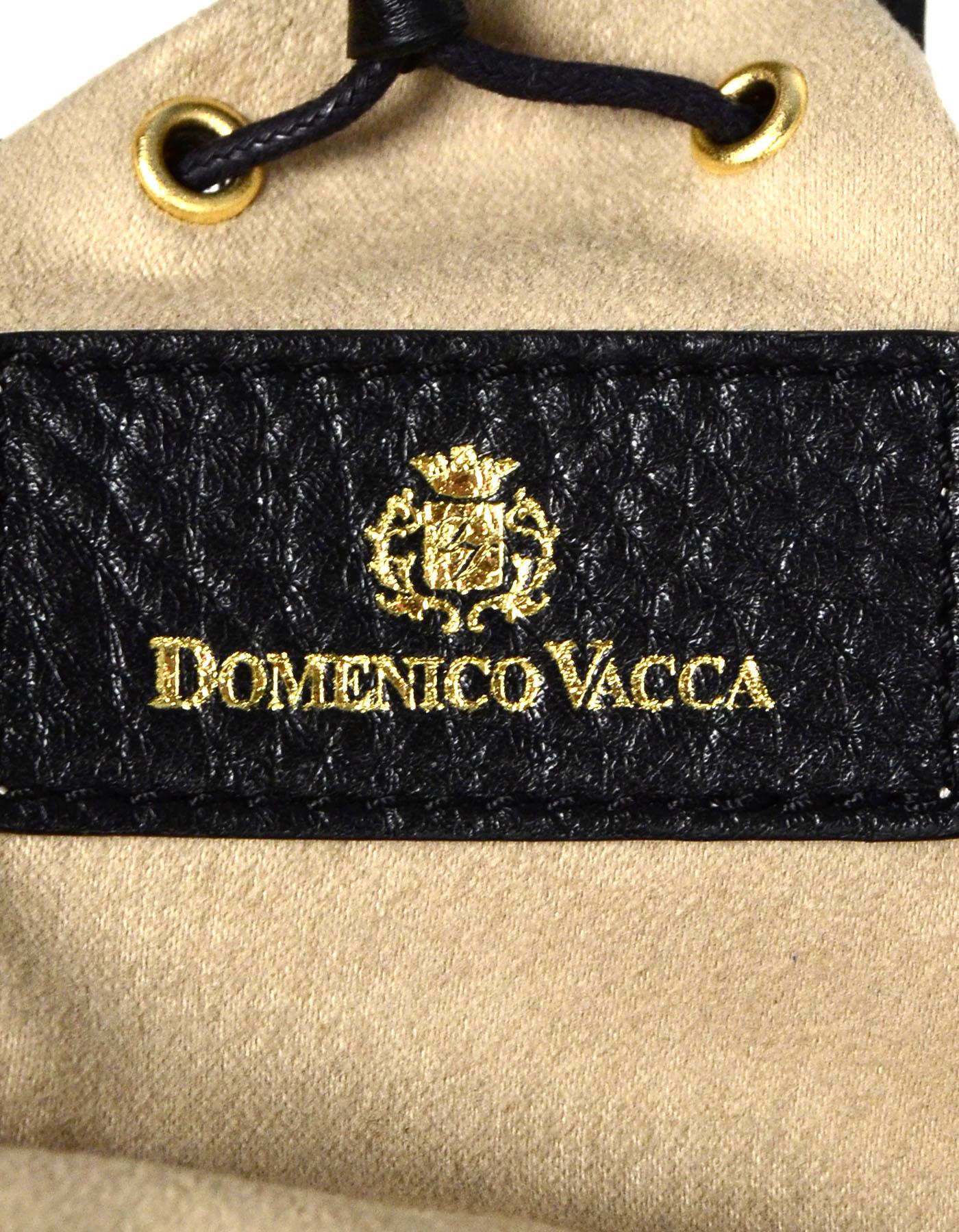 Domenico Vacca Black Leather Julie Handbag Bag sz Large For Sale at ...