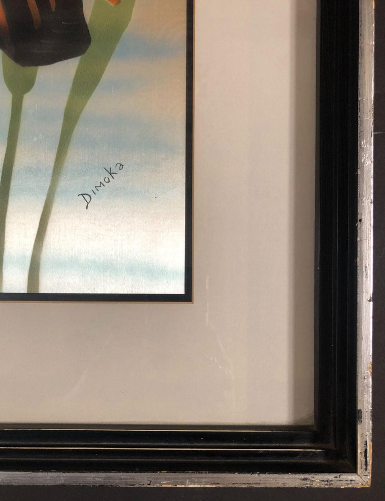 Domika Signed Artwork Orginals on Silkscreen Set of 2 "Tropical Fish ...