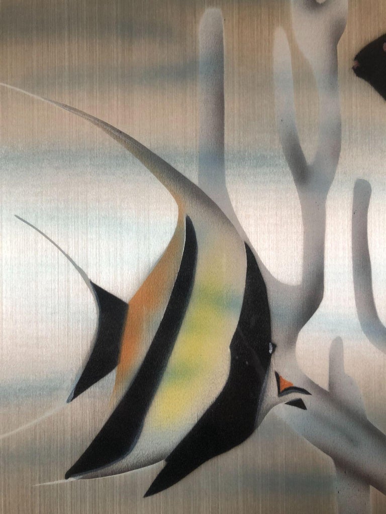 Domika Signed Artwork Orginals on Silkscreen Set of 2 "Tropical Fish ...