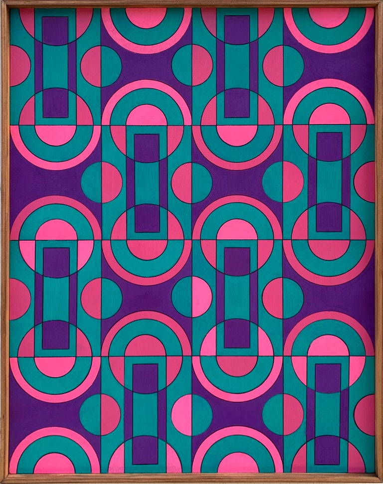 Dominic Beattie - "Tiled Paintings XI" Ink and spray paint piece by ...