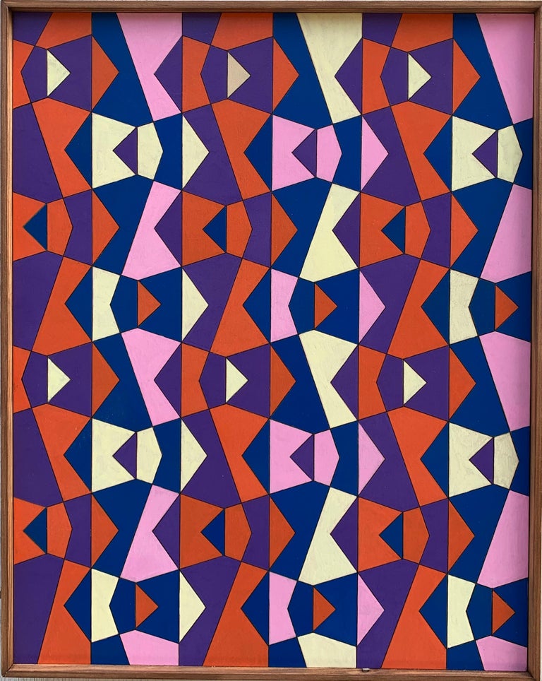 Dominic Beattie - "Tiled Paintings XII" Ink and spray paint on birch ...