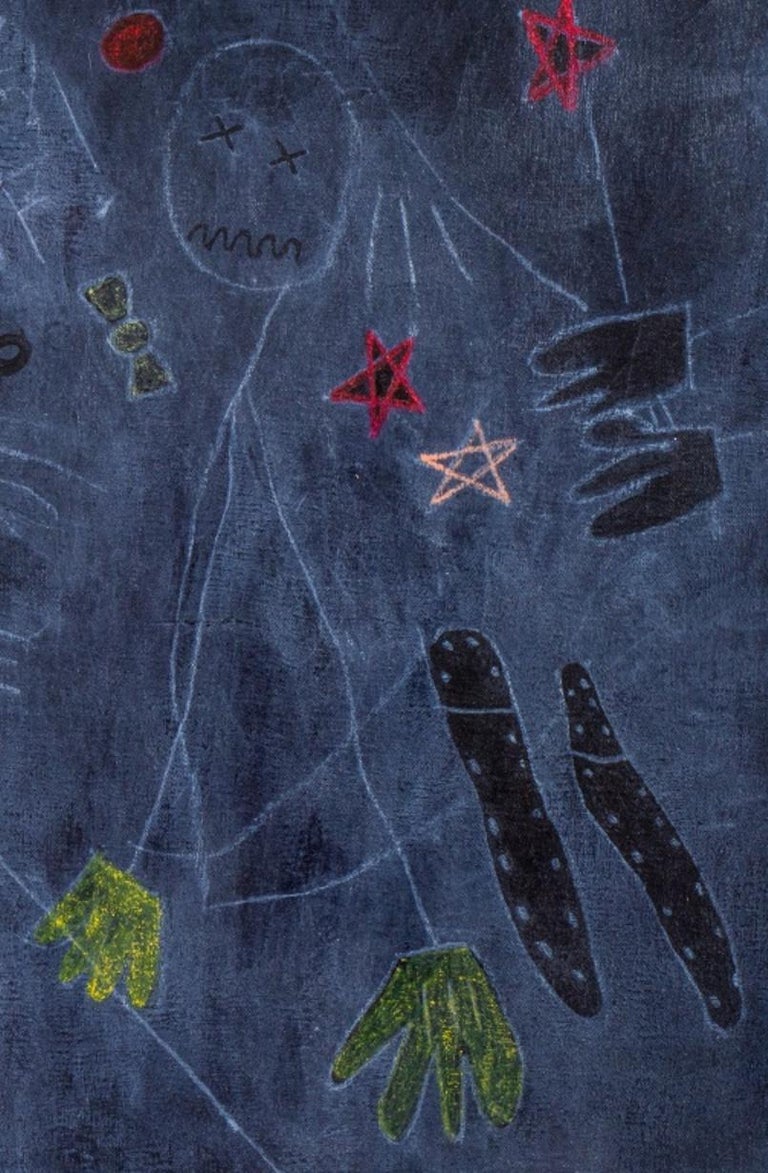 Dominic Capobianco "Kill" Acrylic and Chalk For Sale at 1stDibs