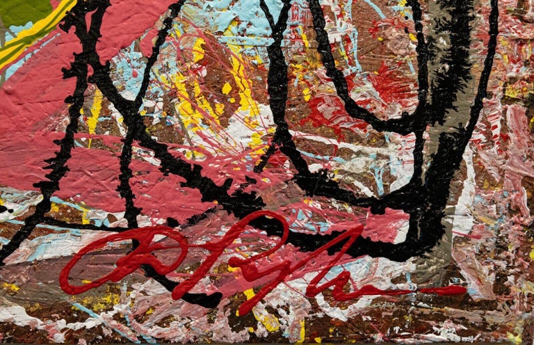 Dominic Pangborn Signed Untitled Abstract Expressionism Heart Paining ...